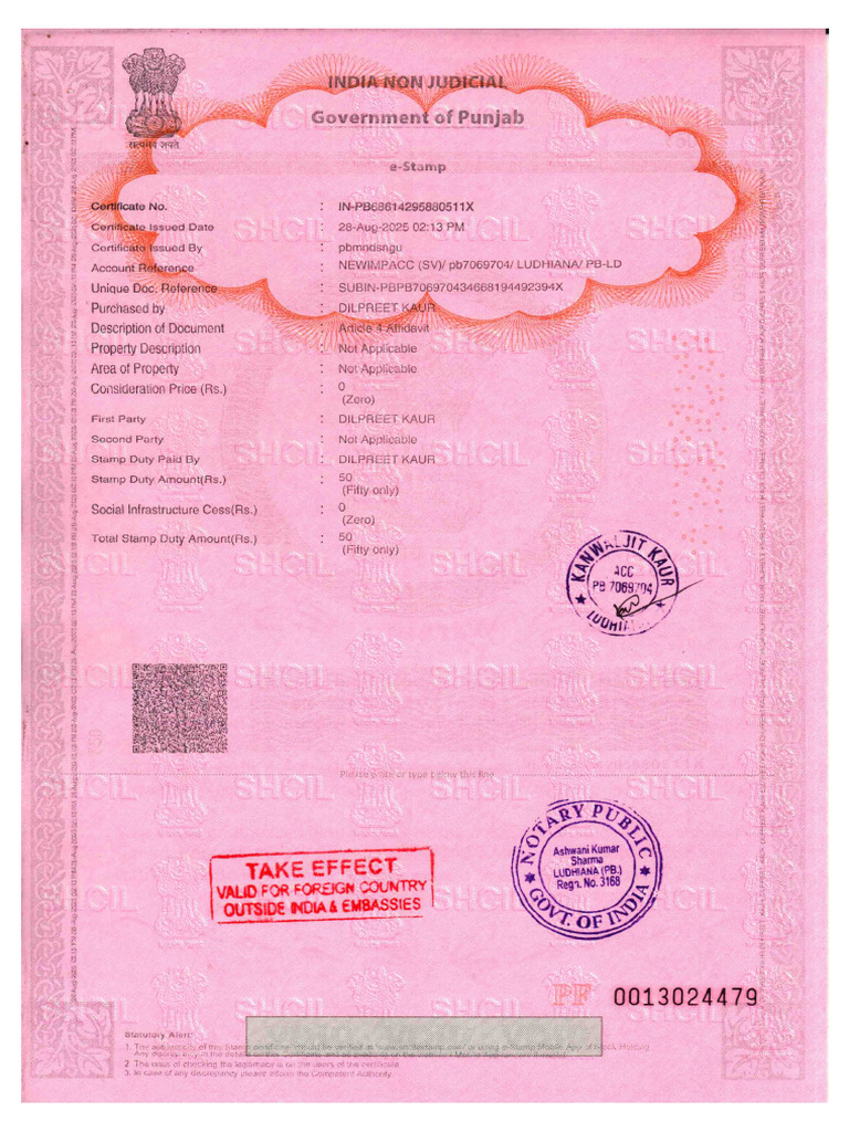 DOB Affidavit New | PDF