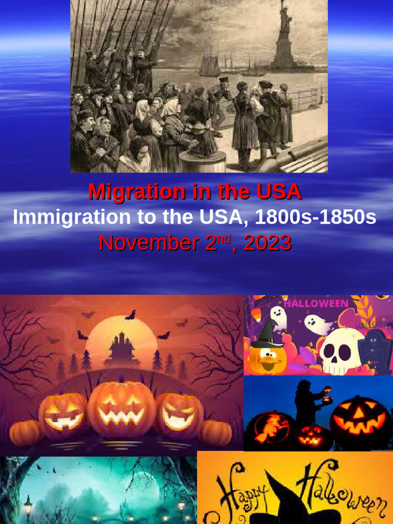 U.S. Immigration 1800-1850 | PDF | Halloween | Employment