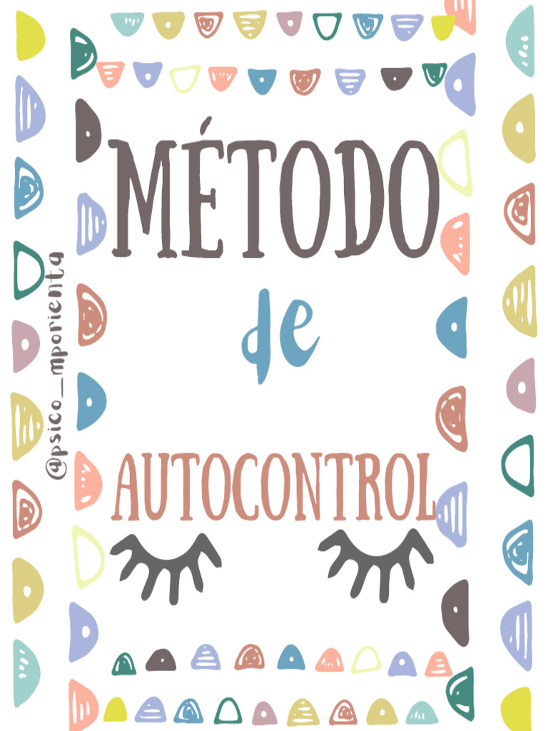 Metodo 4 Pasos Autocontrol | PDF