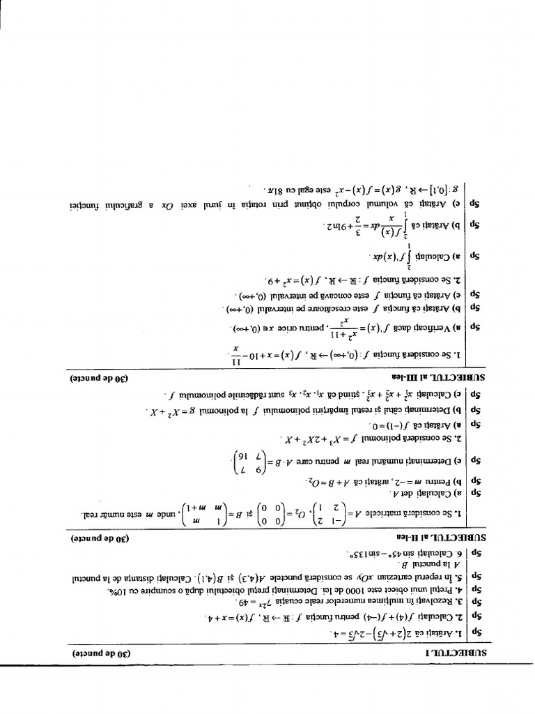Simulare Bac | PDF