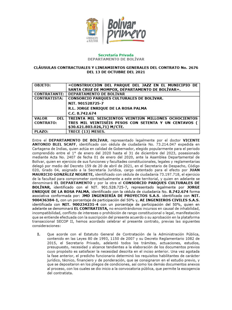 Cláusulas Lic-Sp-004-2021 | PDF