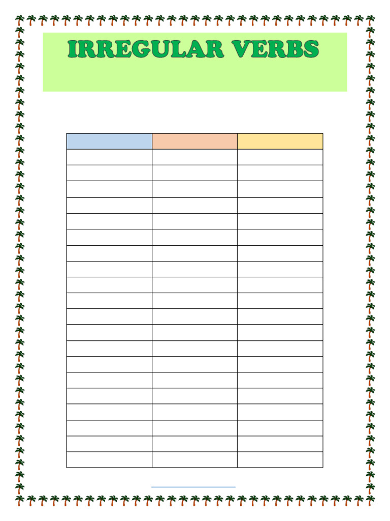 Irregular Verbs | PDF