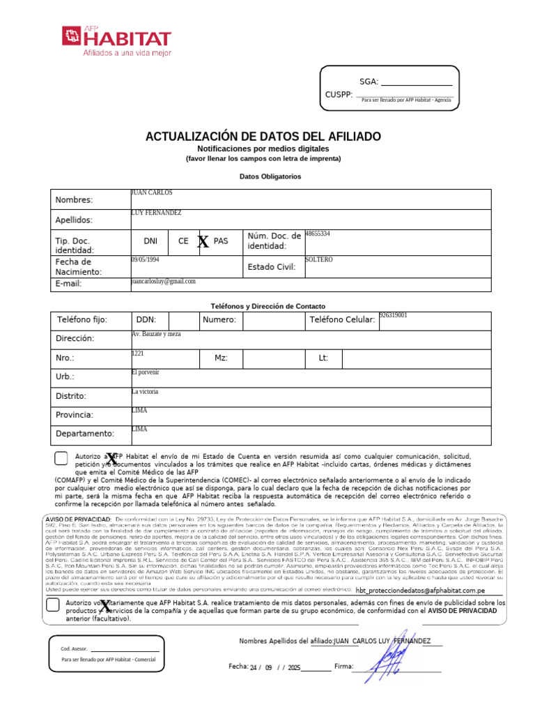 Formato Act. Datos (1) | PDF