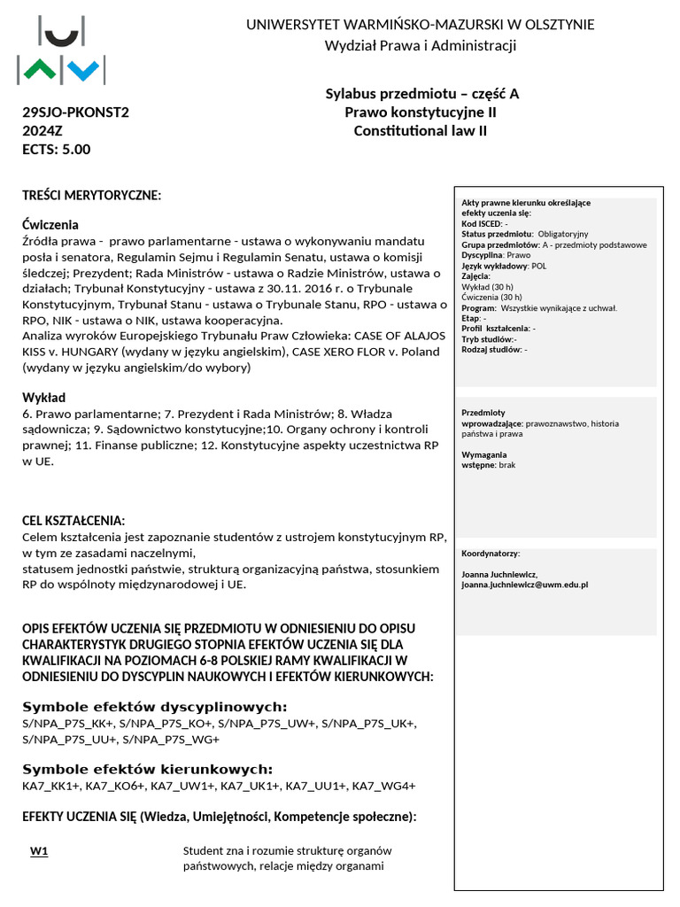 29SJO-PKONST2 2024Z All | PDF