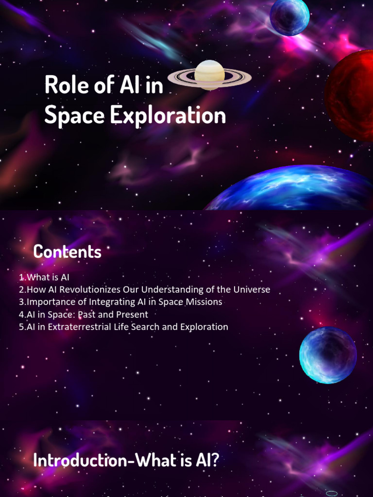 Role of AI in Space Exploration | PDF | Rover (Space Exploration) | Intelligence (AI) & Semantics