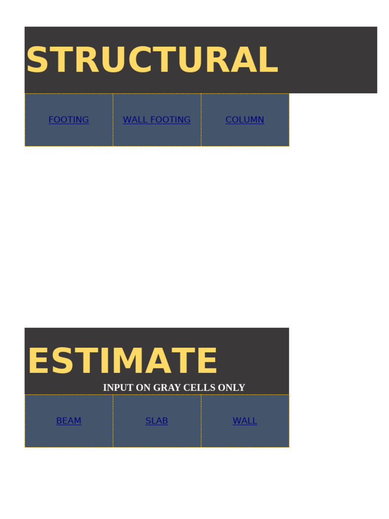 Automated Estimate - Structural | PDF | Concrete | Building Technology
