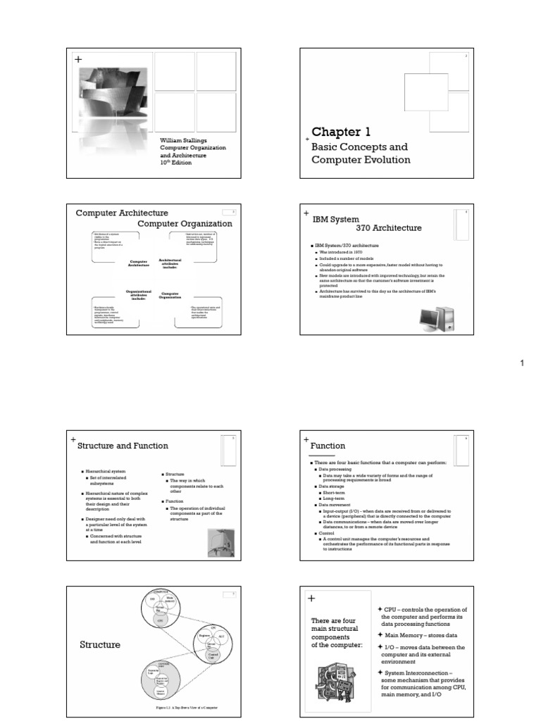 CH01-Basic Concepts and Computer Evolution | PDF | Central Processing Unit | Embedded System
