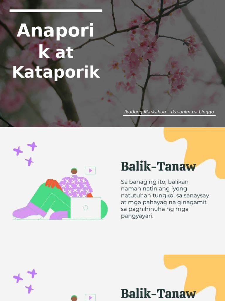 Anaporik at Kataporik | PDF