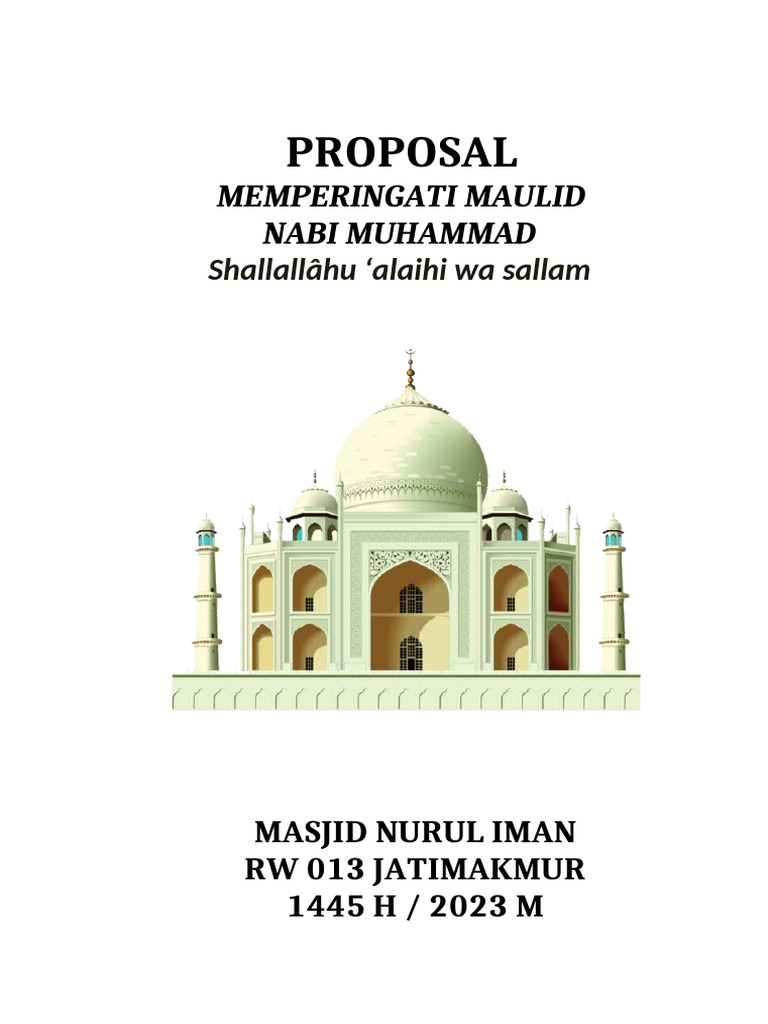 Proposal Maulid 2023 | PDF