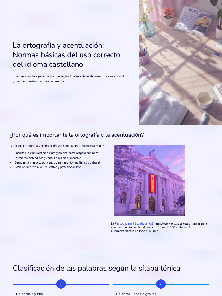 Clase 3 La Ortografia y Acentuacion Normas Basicas Del Uso Correcto Del ...