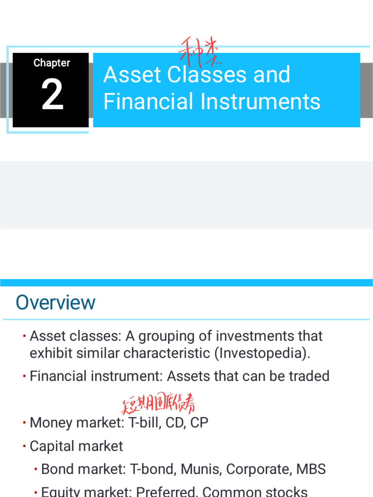 分享 PPT2 - Asset Classes and Financial Instruments - st - 250909 ...