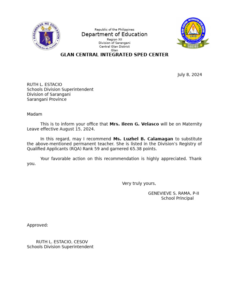 Recommendation Letter Substitute | PDF