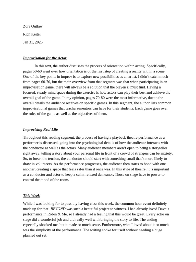 Journal Three | PDF