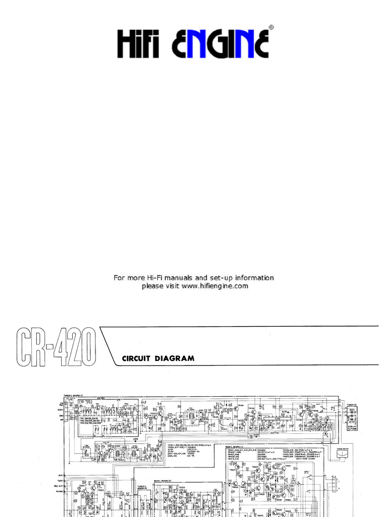 Yamaha CR-420 Schematic | PDF