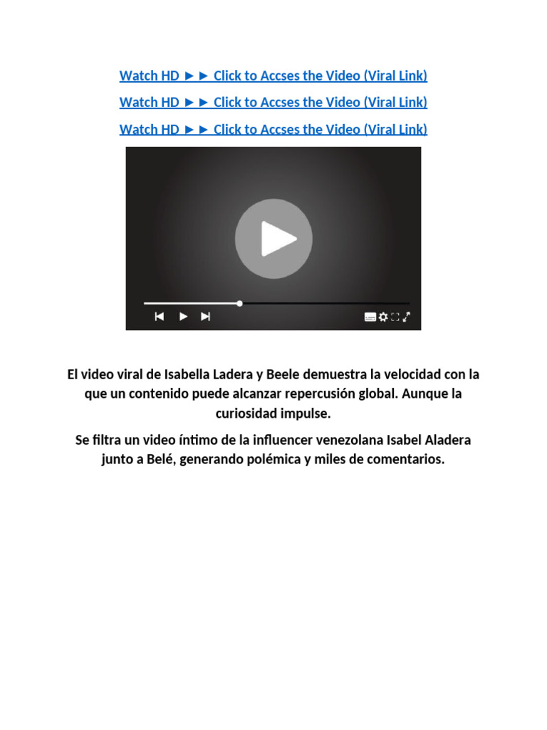 [Vídeo completo] filtrado de beele y isabella ladera & video de ...