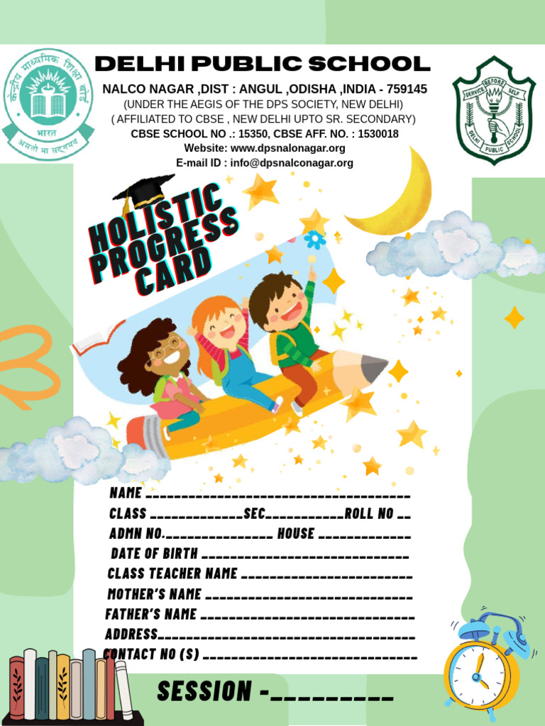 Holistic Progress Card. | PDF | Reading Comprehension | Psychology