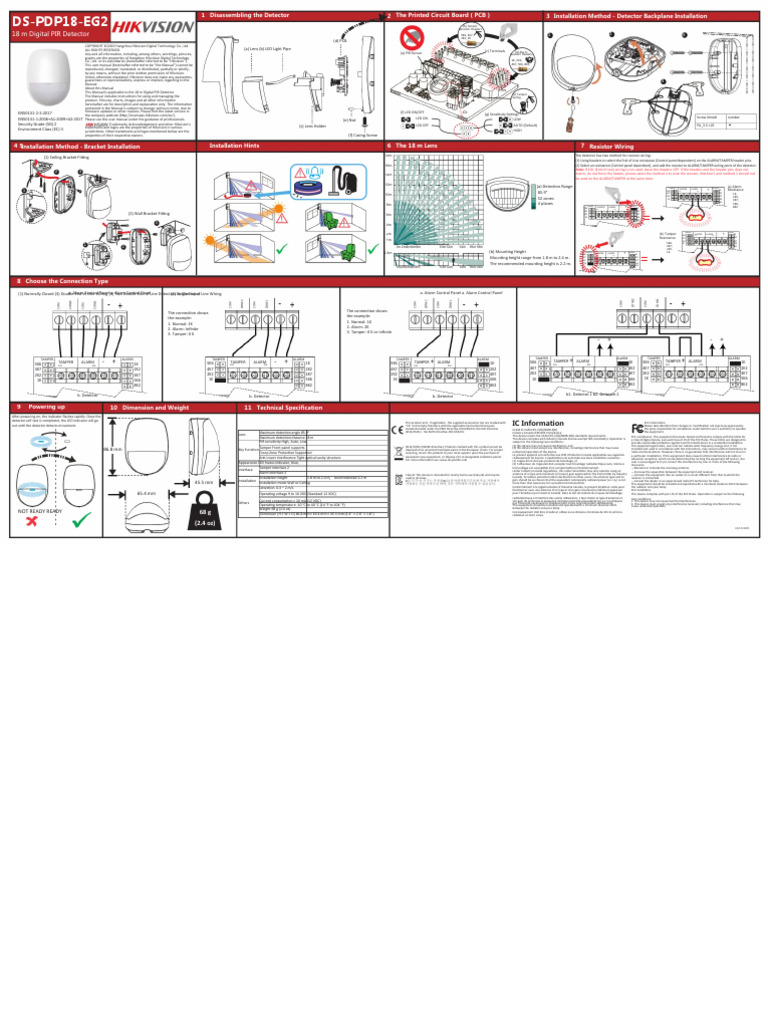 Manual de Usuario Hikvision DS-PDP18-EG2 (Español - 2 Páginas) | PDF | Equipment | Electricity