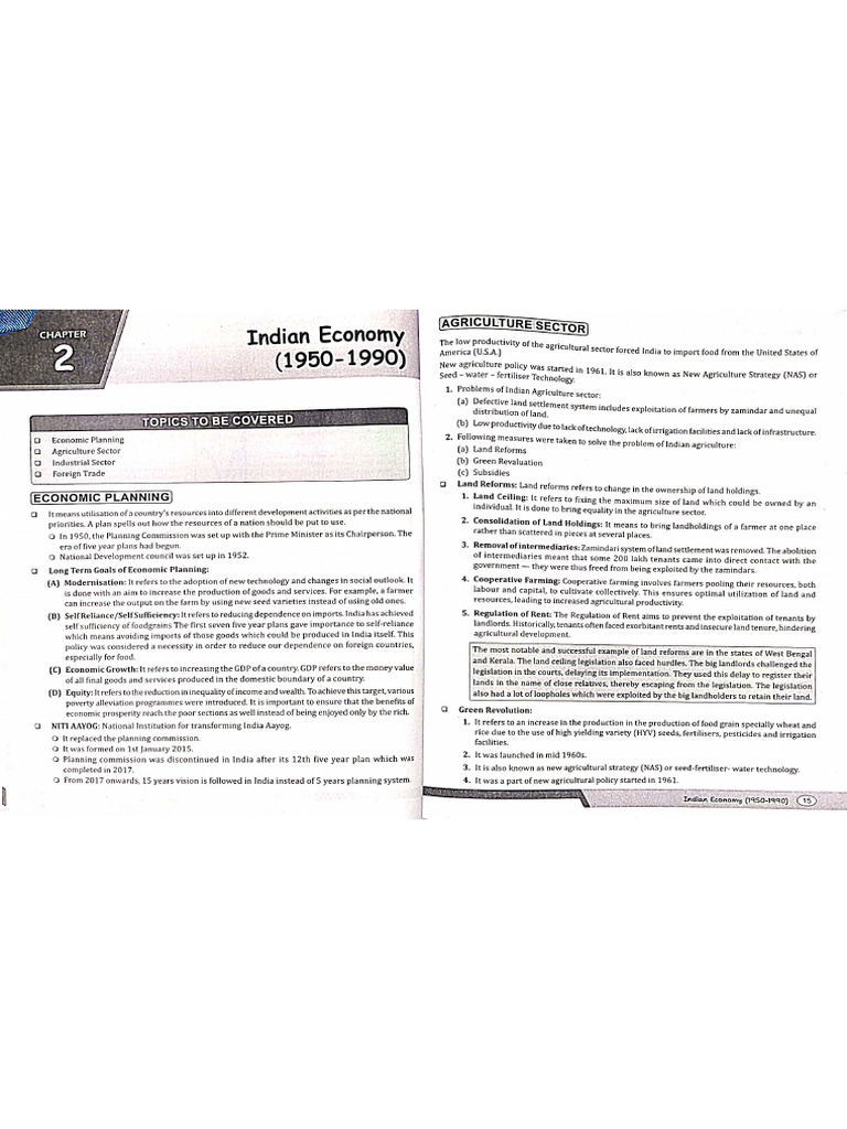 Ch2 India Economics Module PW | PDF