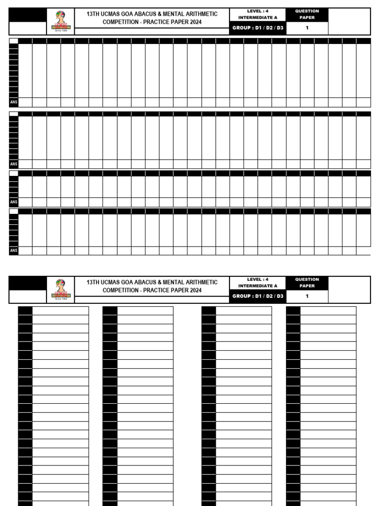 D1 D2 D3 Level 4 Practice Paper Set 2 | PDF
