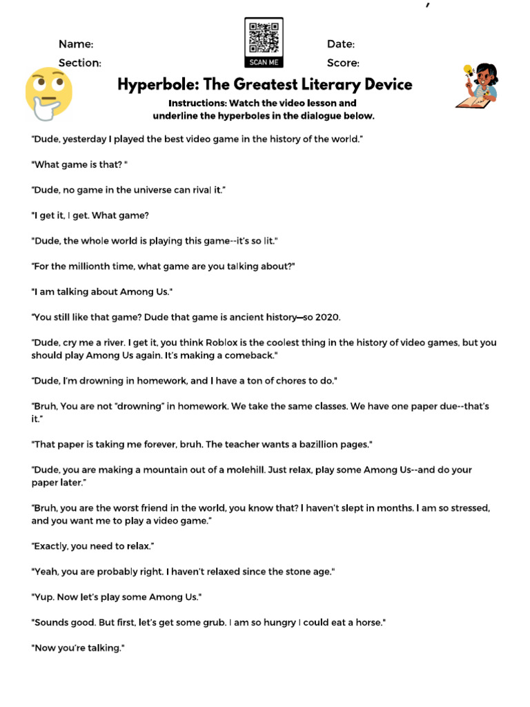 Hyperbole No Answers | PDF