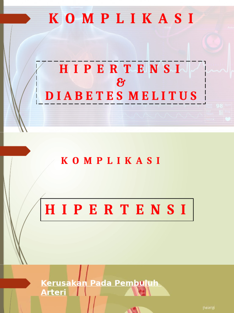 (7-25) Komplikasi HT Dan DM | PDF