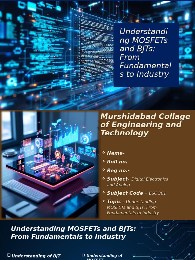 MOSFETs and BJTs: Fundamentals Explained | PDF | Bipolar Junction ...