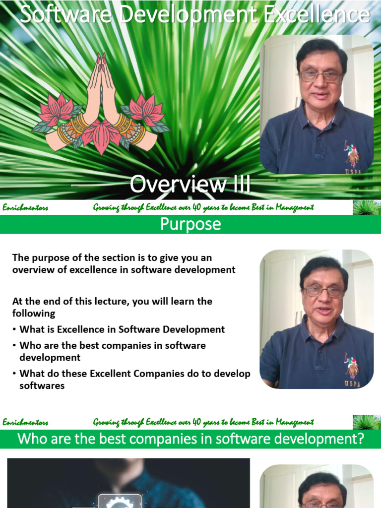Software Development Excellence-Overview III | PDF