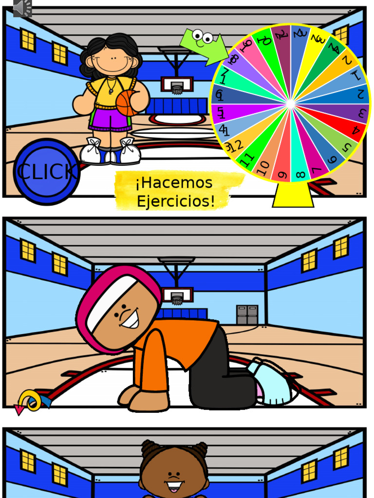 Power Point Interactivo Ruleta de Los Ejercicos | PDF