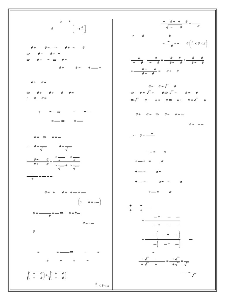 Trigonometric Identities and Equations | PDF | Mathematics | Elementary ...