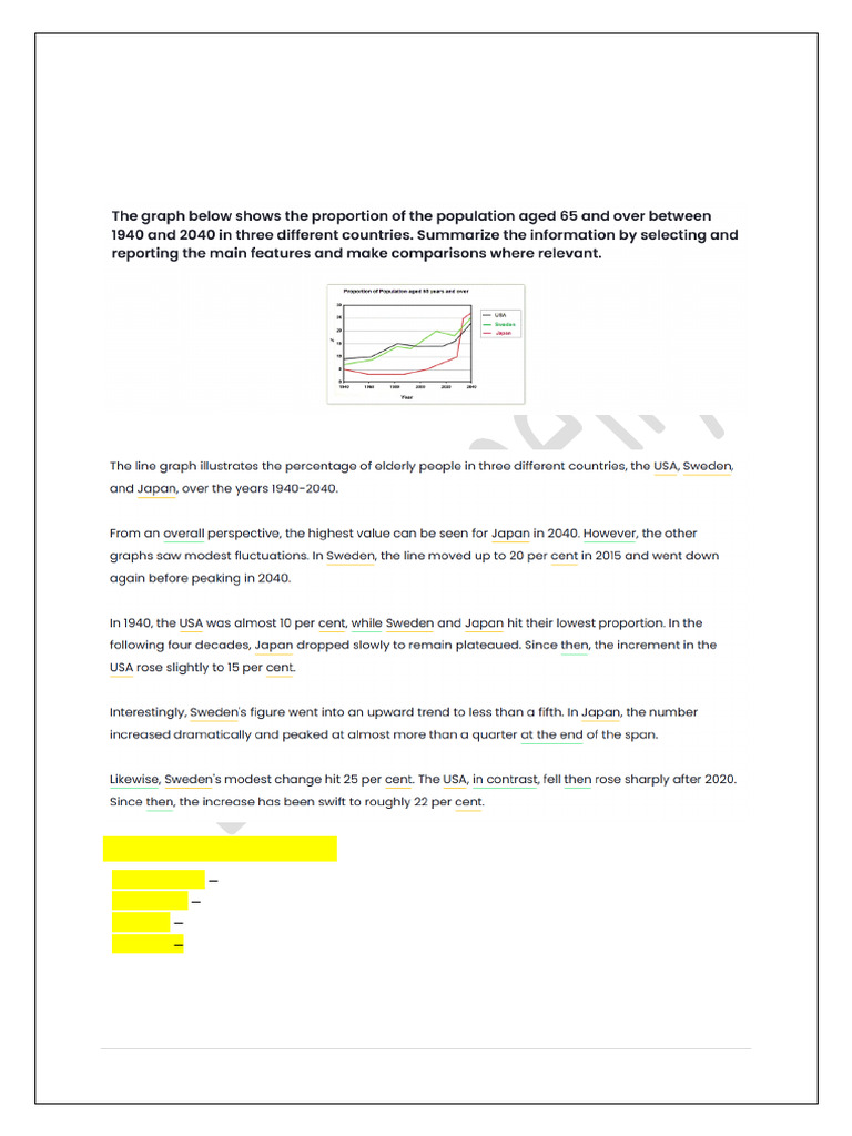 Writing Task 1 Line Graph - Session 3 | PDF | Economies