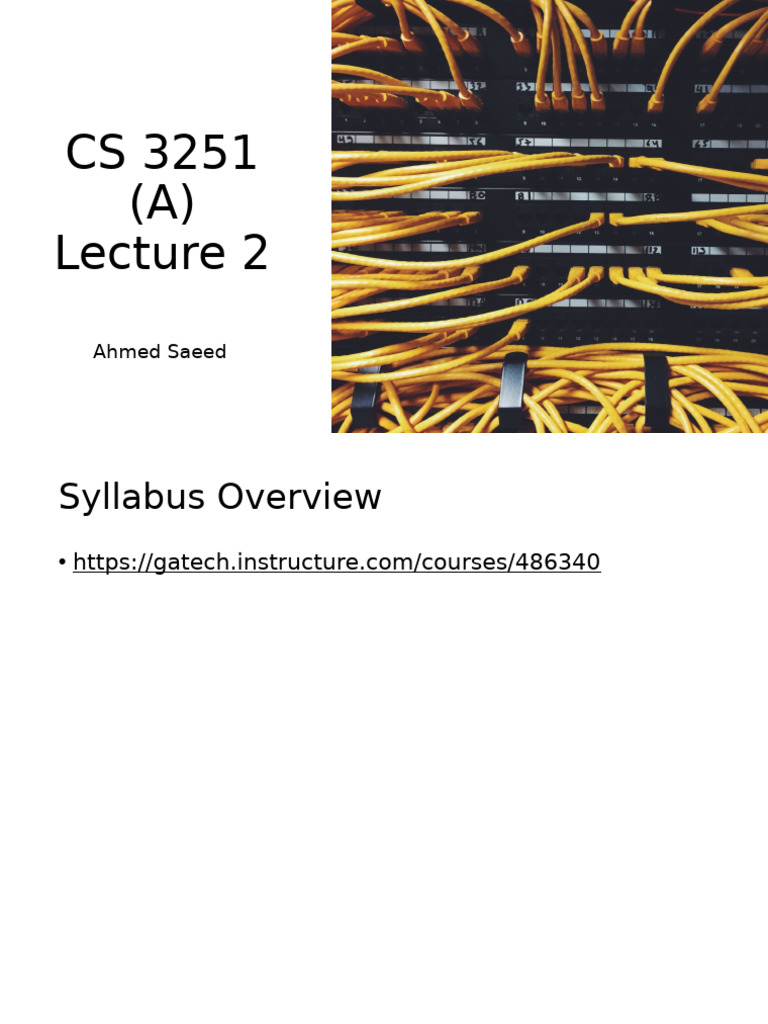 cs3251 Fall2025 Lecture 02 | PDF | Computer Network | Internet Protocol ...