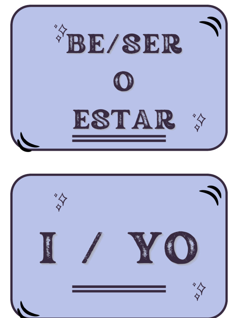 Verb to be- Pronouns Flashcards | PDF