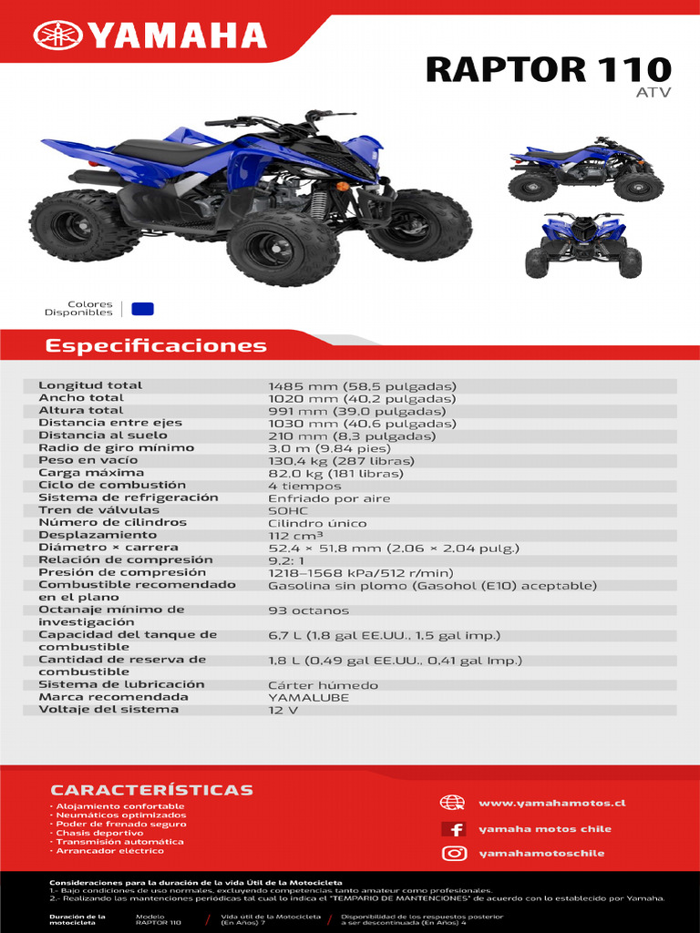 Raptor 110 1 | PDF