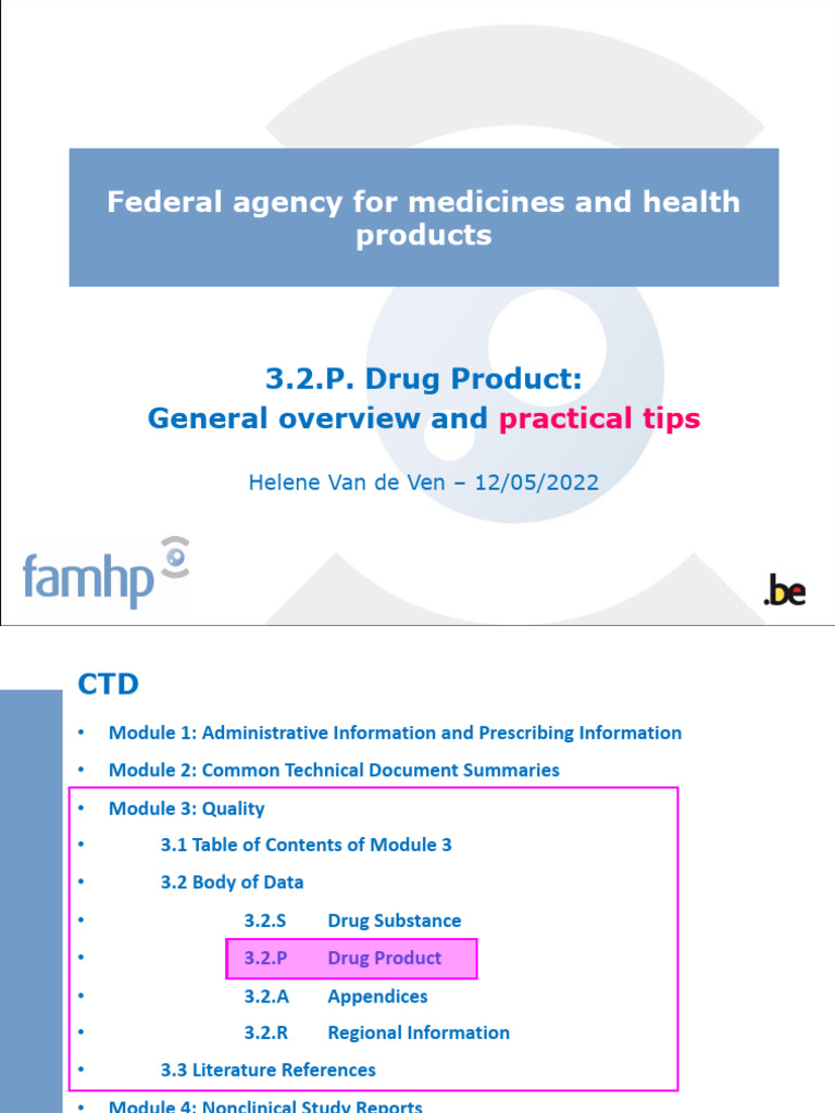 Overview of Drug Product Guidelines | PDF | Pharmaceutical Formulation ...