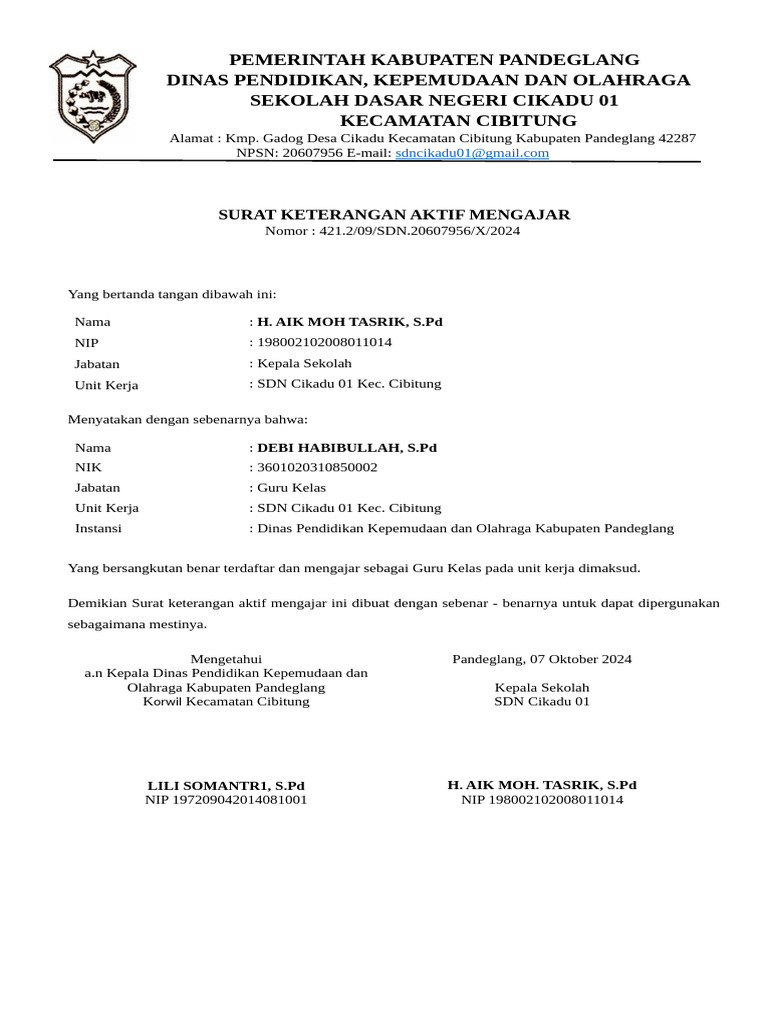 Aktif Mengajar Yulia | PDF