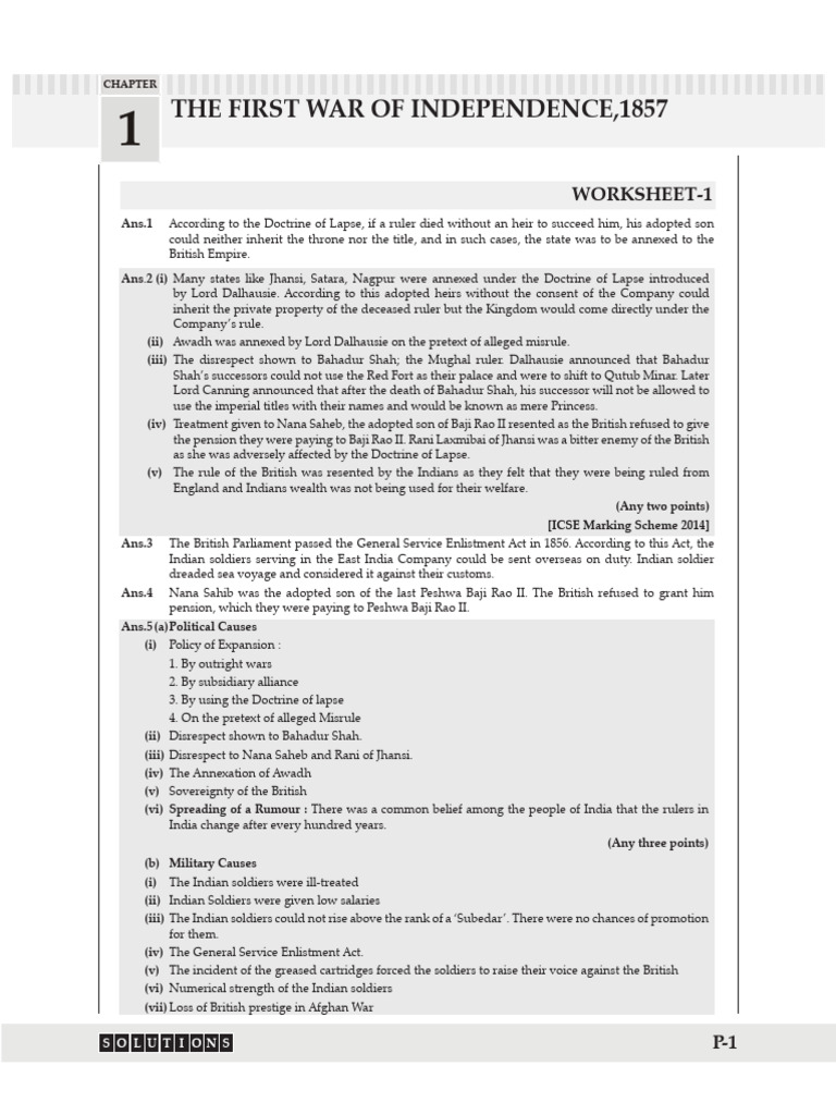 History & Civics - WS | PDF