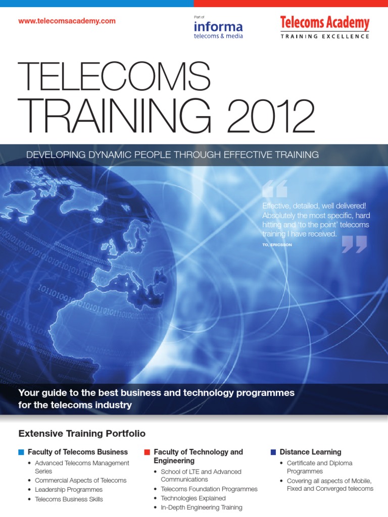 Telecoms Academy Telecoms Training 2012 | PDF