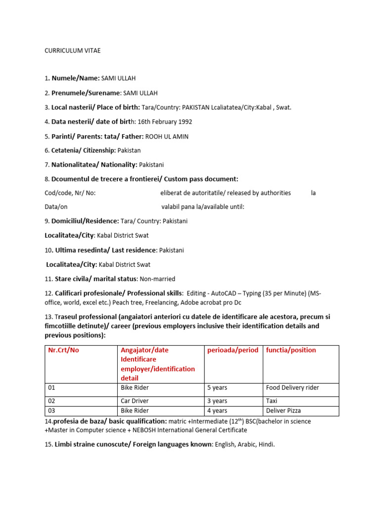 Sami Ullah Resume | PDF