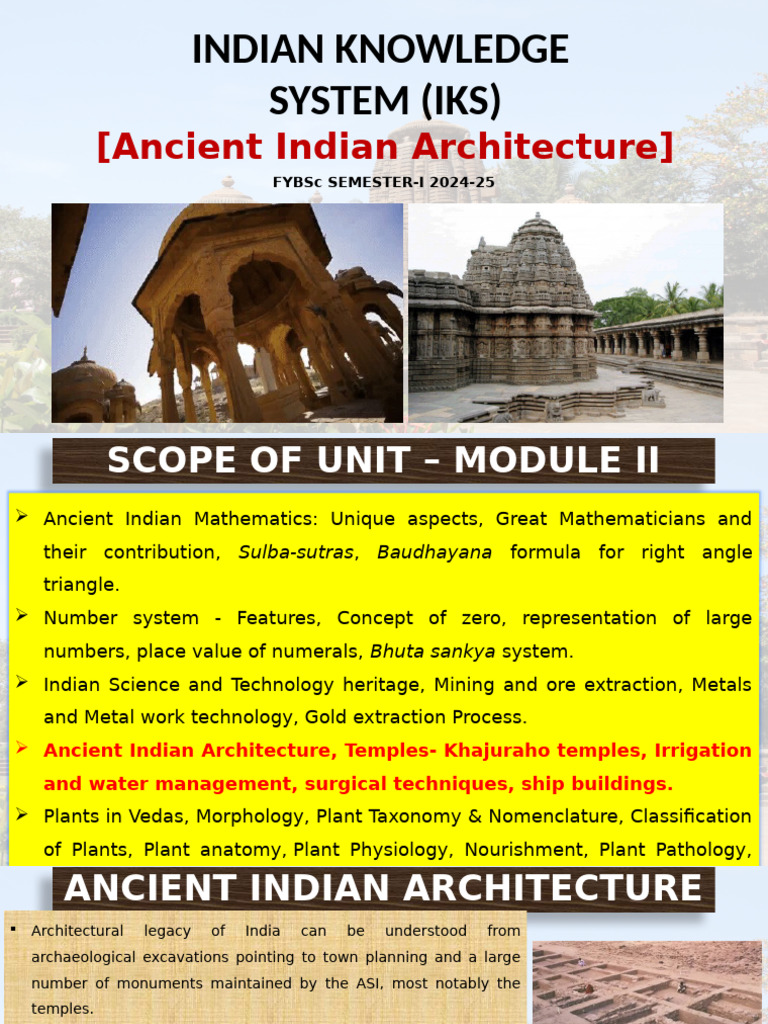 Architectural Legacy of Ancient India | PDF
