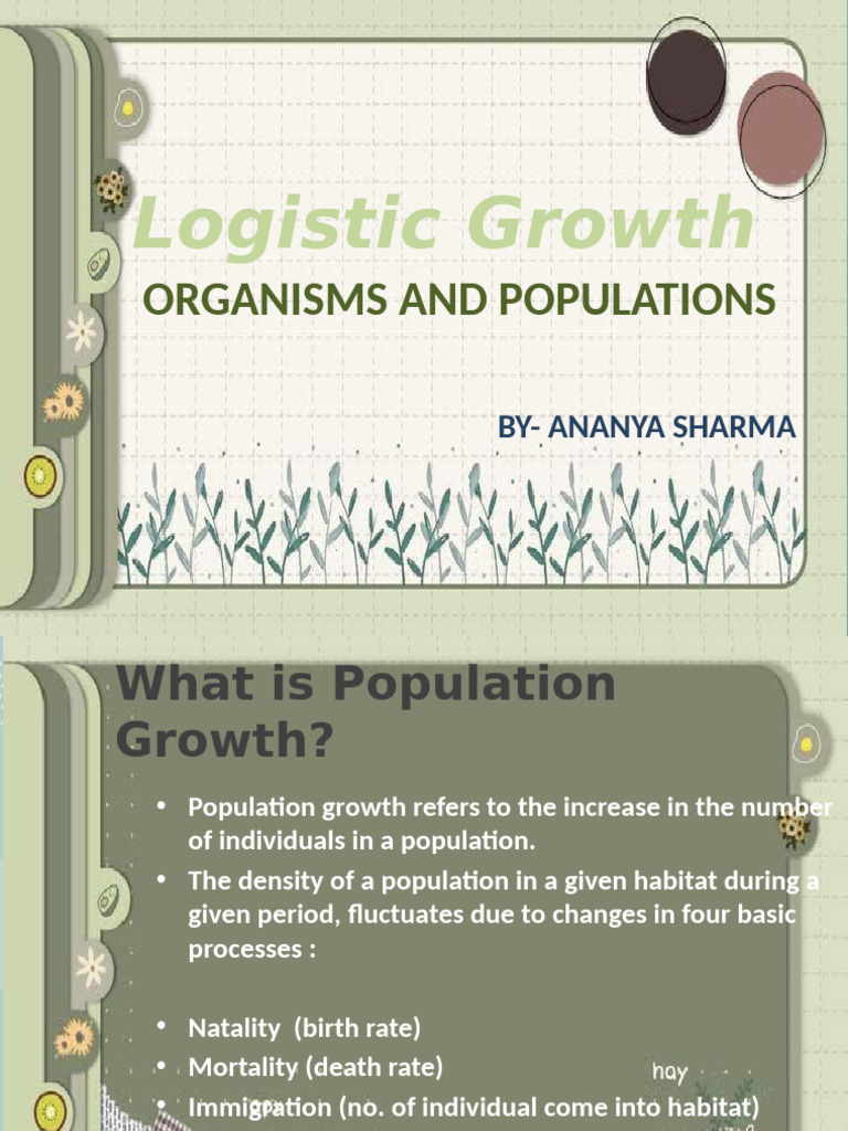 Understanding Logistic Growth in Populations | PDF | Logistic Function ...