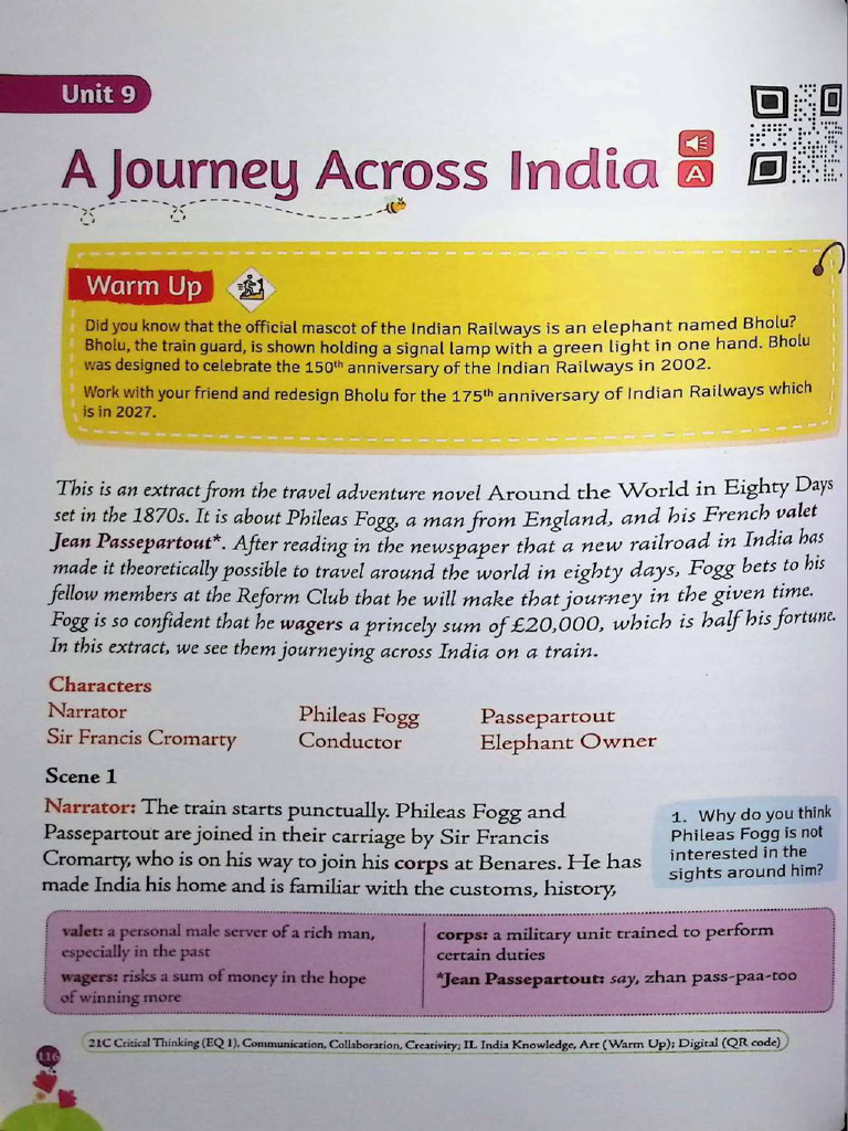 Class 7 Chapter 9 Oup | PDF | Around The World In Eighty Days | Syntax