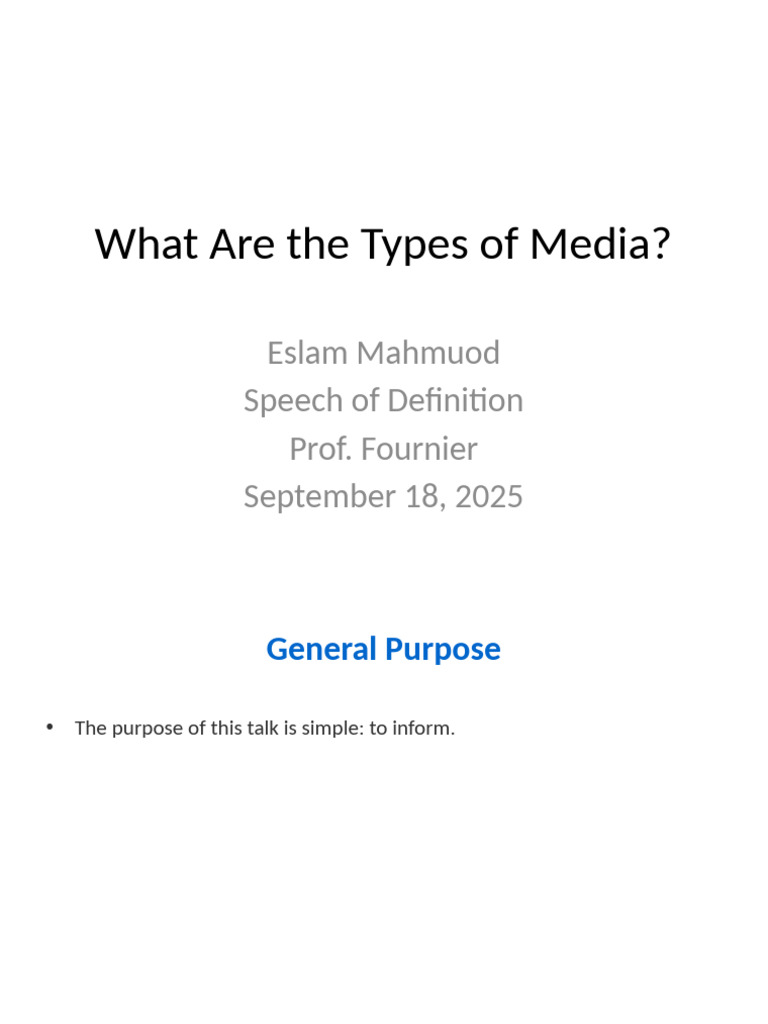 Types of Media Upgraded | PDF