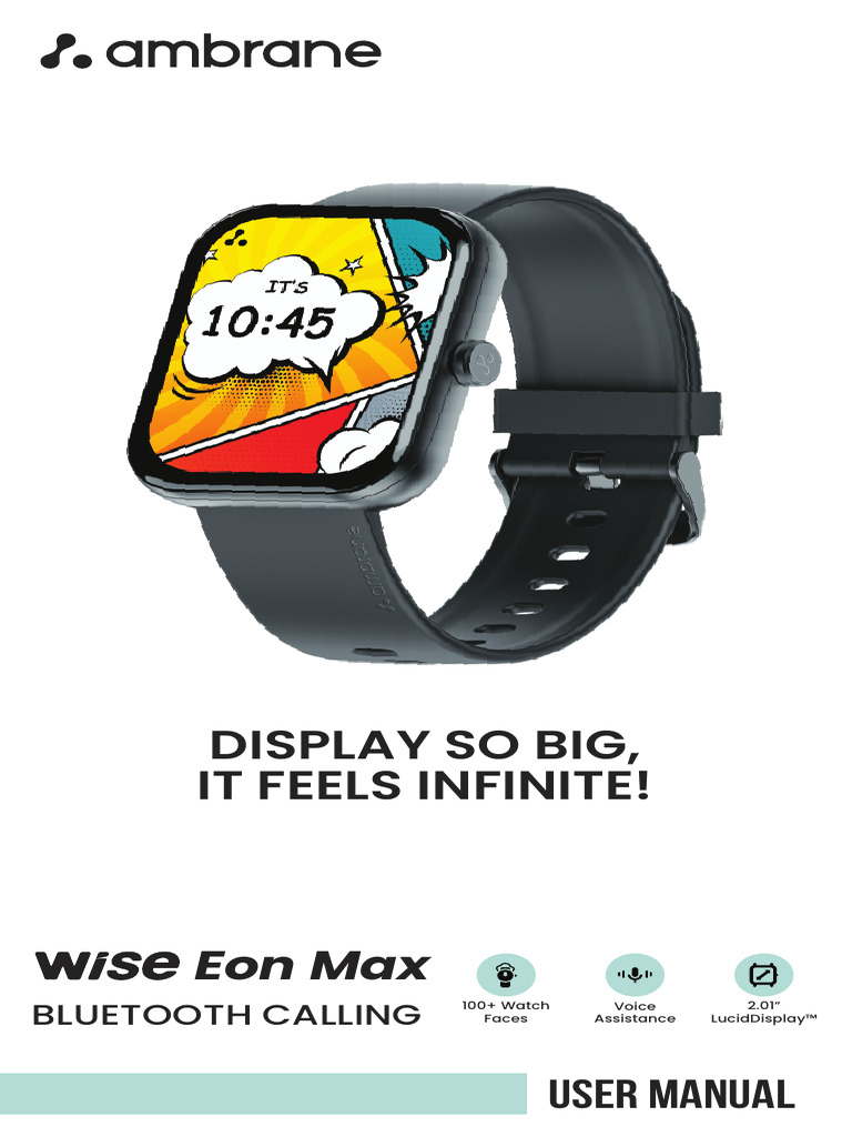Wise Eon Max User Manual | PDF | Smartphone | Smartwatch