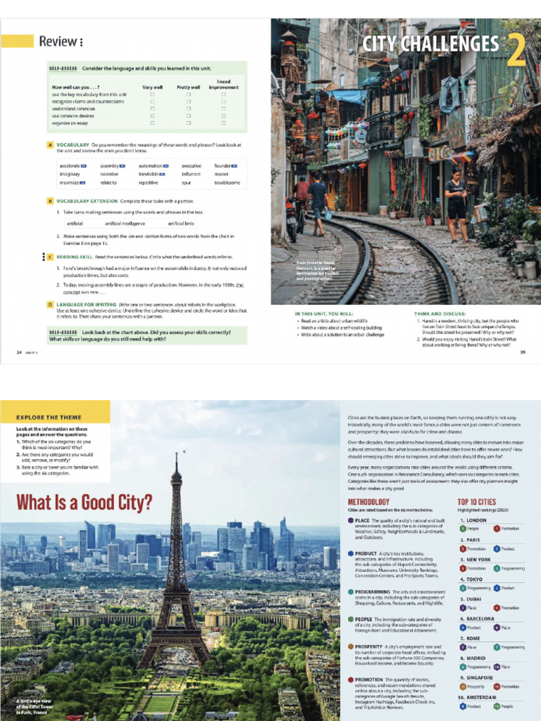 Pathways - Unit 2 - City Challenges | PDF