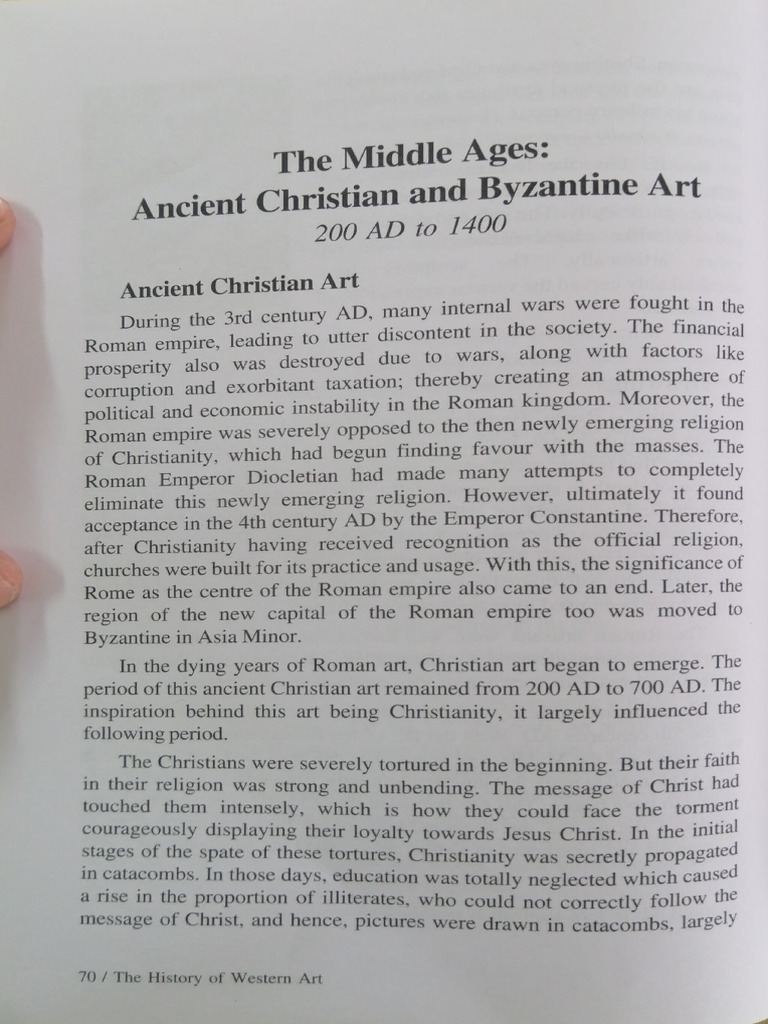 Ancient Christian Art in the Middle Ages | PDF | Mosaic | Column