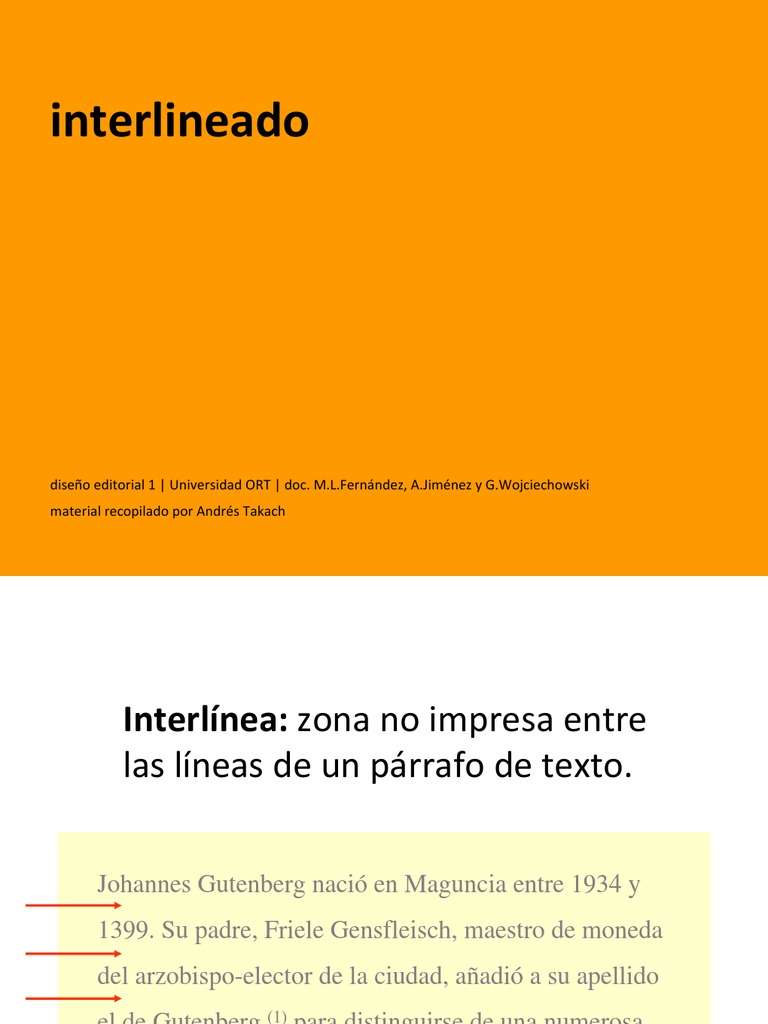 El Interlineado | PDF | Tipografía | Imprenta