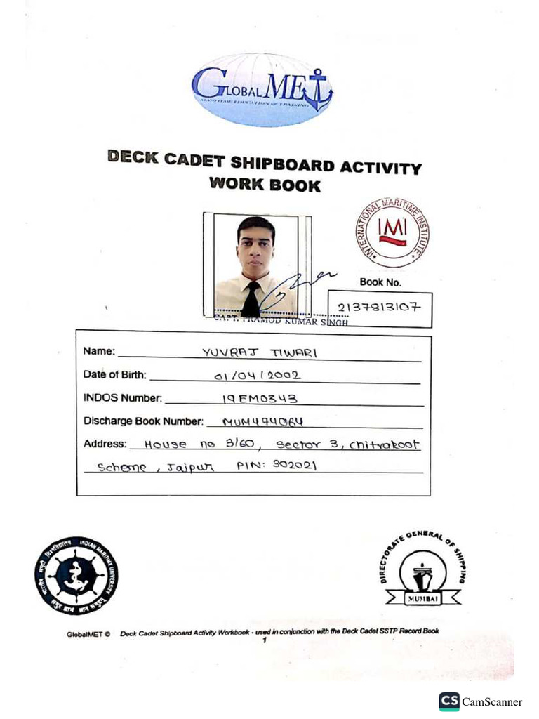 Shipboard Activity Workbook | PDF