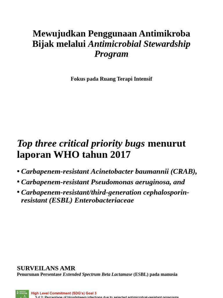 Mewujudkan Penggunaan Antimikroba Bijak | PDF