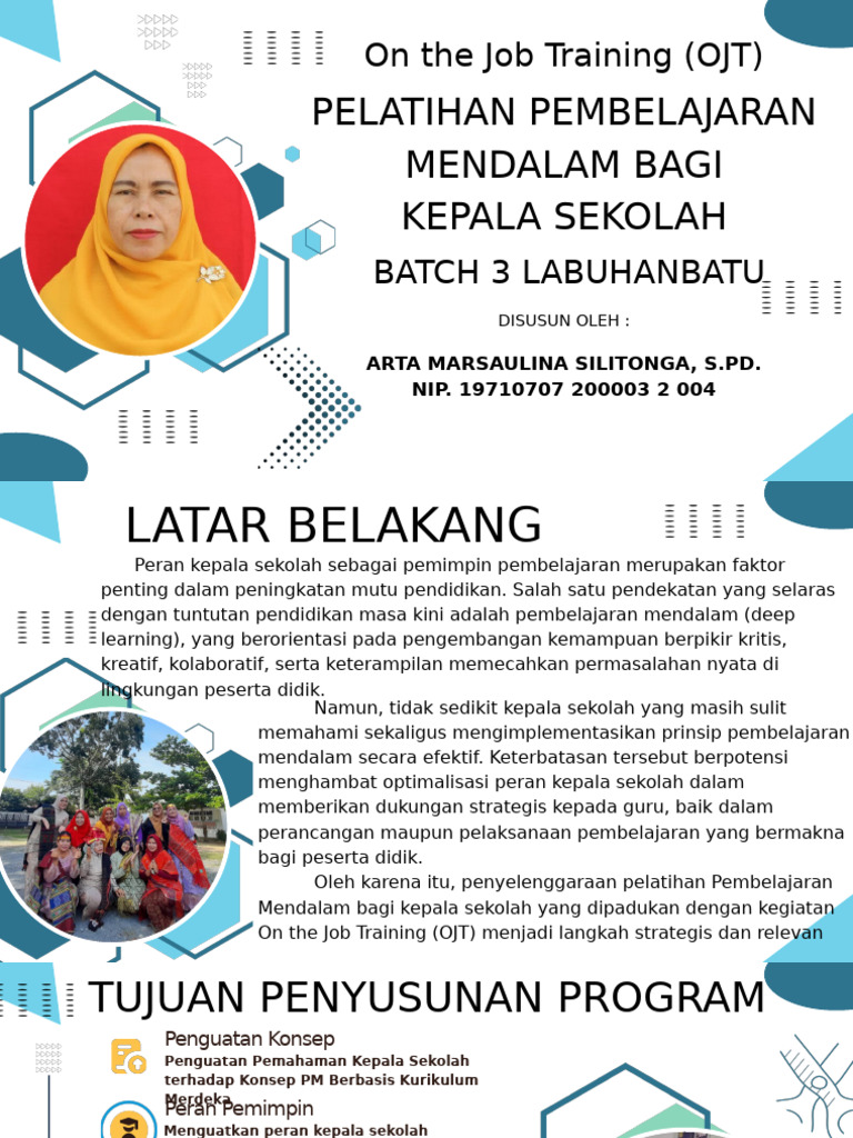 Laporan OJT Kepsek | PDF