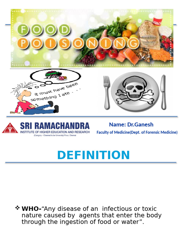 Food Poisoning Class | PDF | Foodborne Illness | Edema